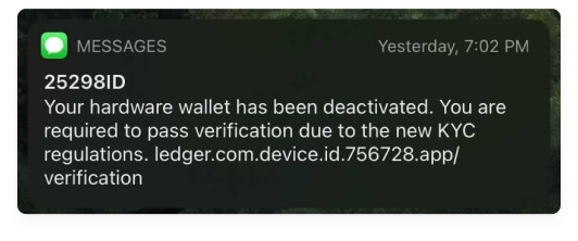 Ongoing phishing campaigns | Ledger