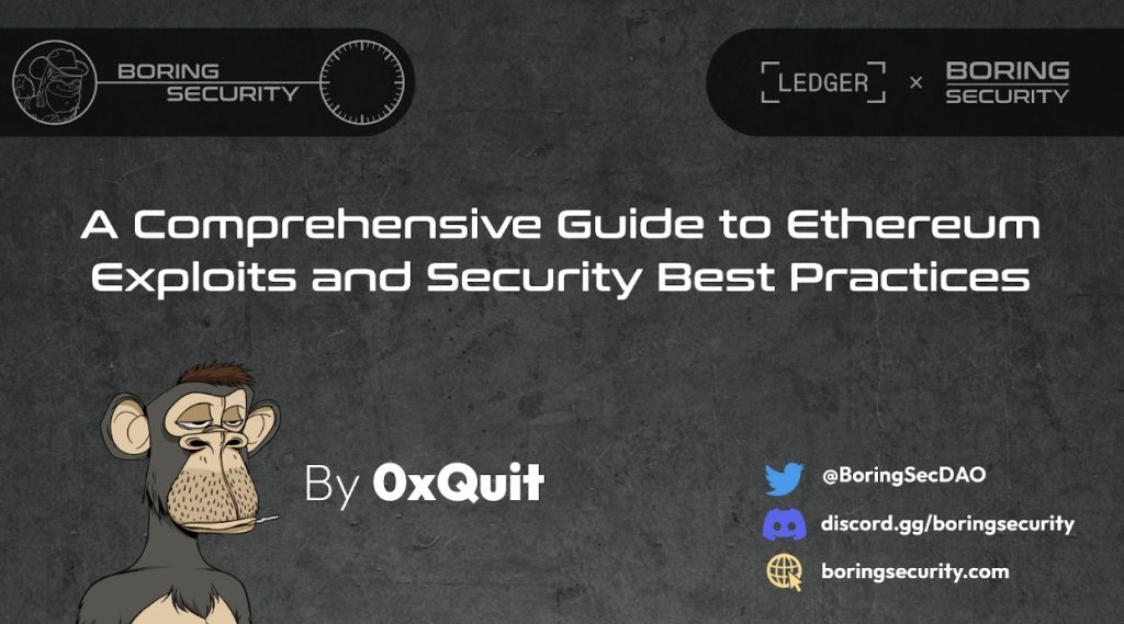 A Guide to Ethereum Exploits and Security Best Practices | Ledger