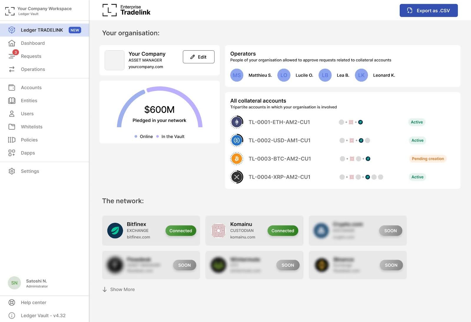 Ledger Enterprise TRADELINK™ | Ledger