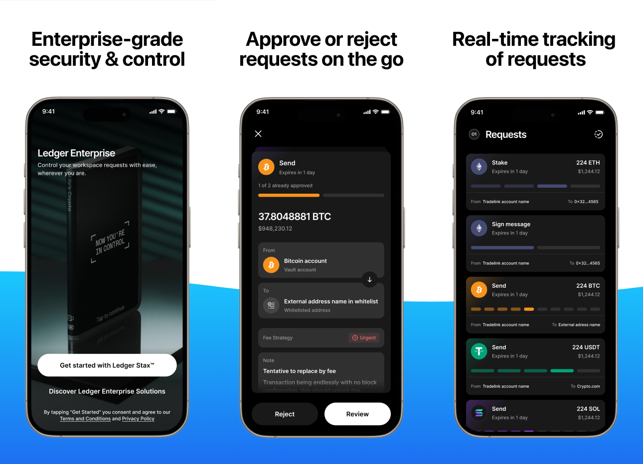 Mobile App for Business Clients - Ledger Enterprise™ | Ledger